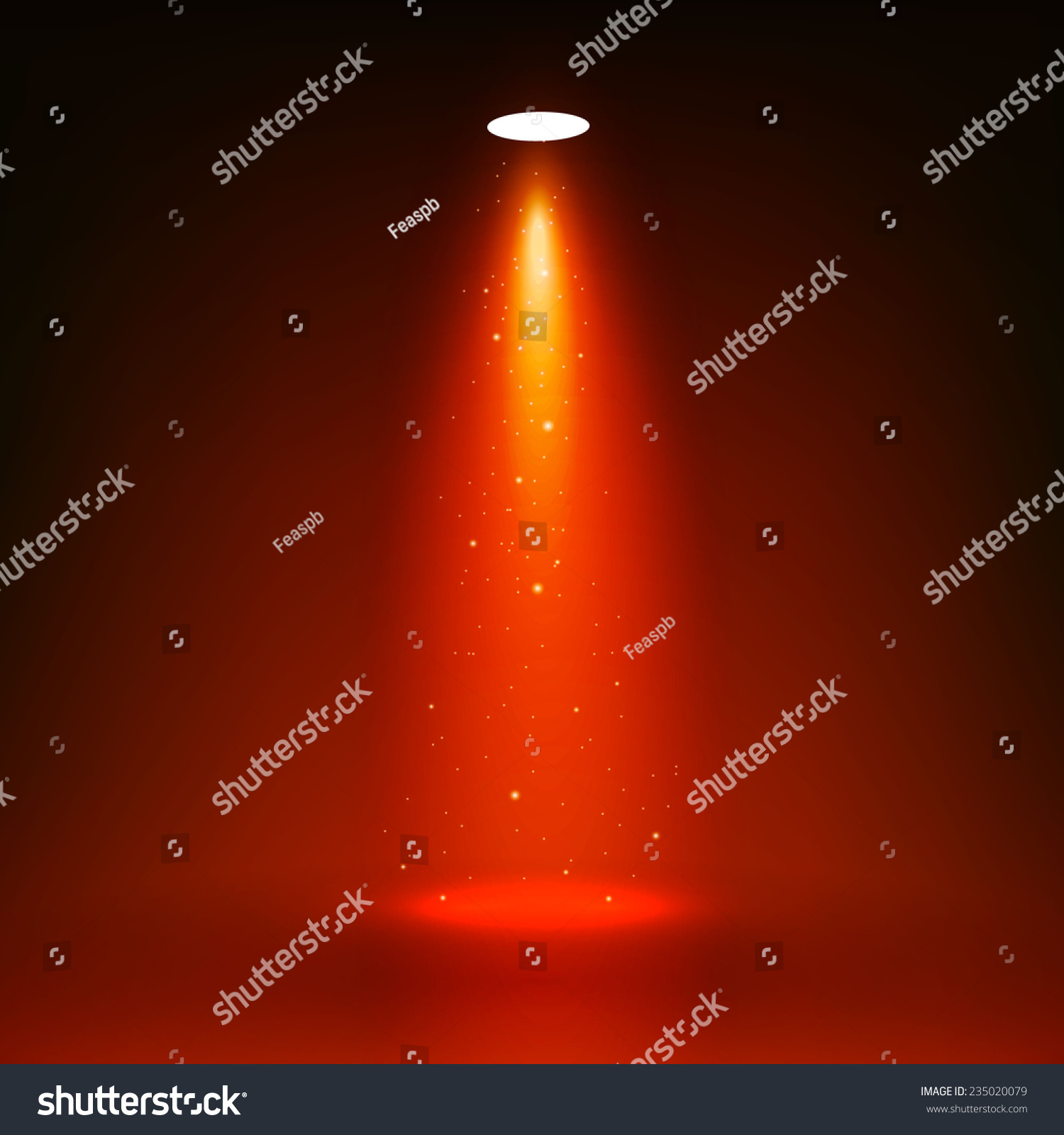 Red Spotlight Vector Illustration Stock Vector (Royalty Free) 235020079