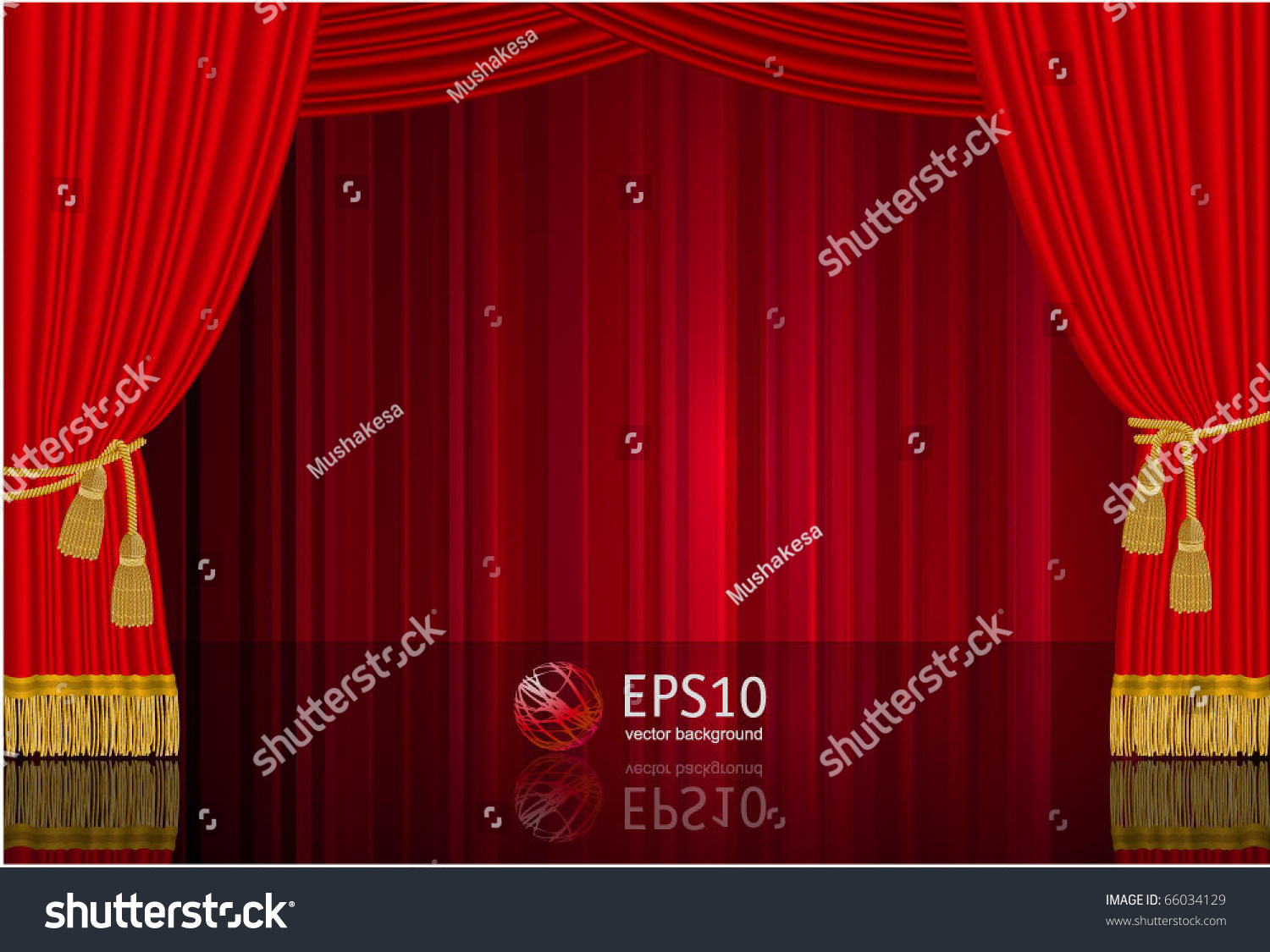 Red Stage Curtain Highly Realistic Vector: Vector có sẵn (miễn phí bản ...