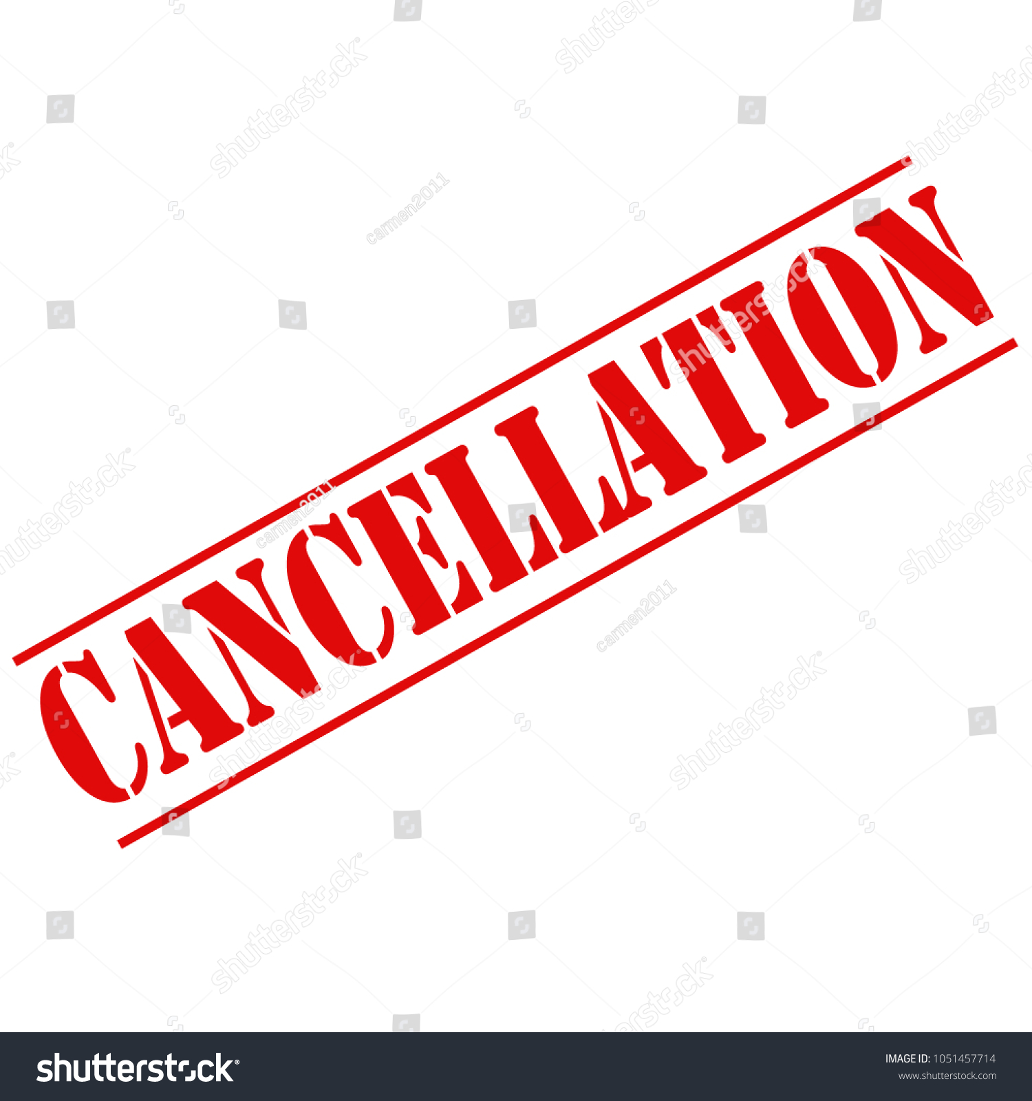 Red Stamp Text Cancellationvector Illustration Stock Vector (Royalty ...