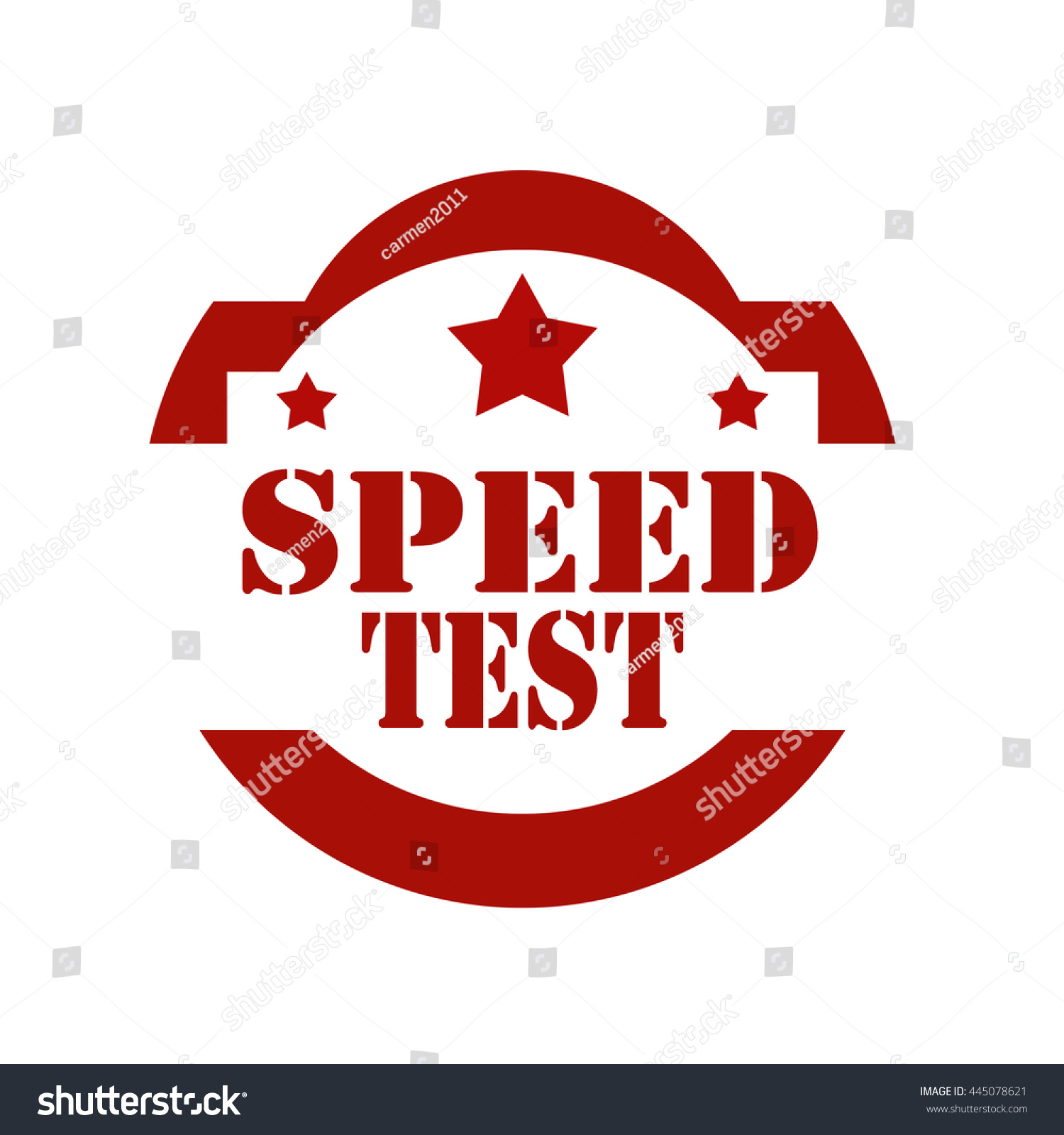 Red Stamp Text Speed Testvector Illustration Stock Vector (Royalty Free ...