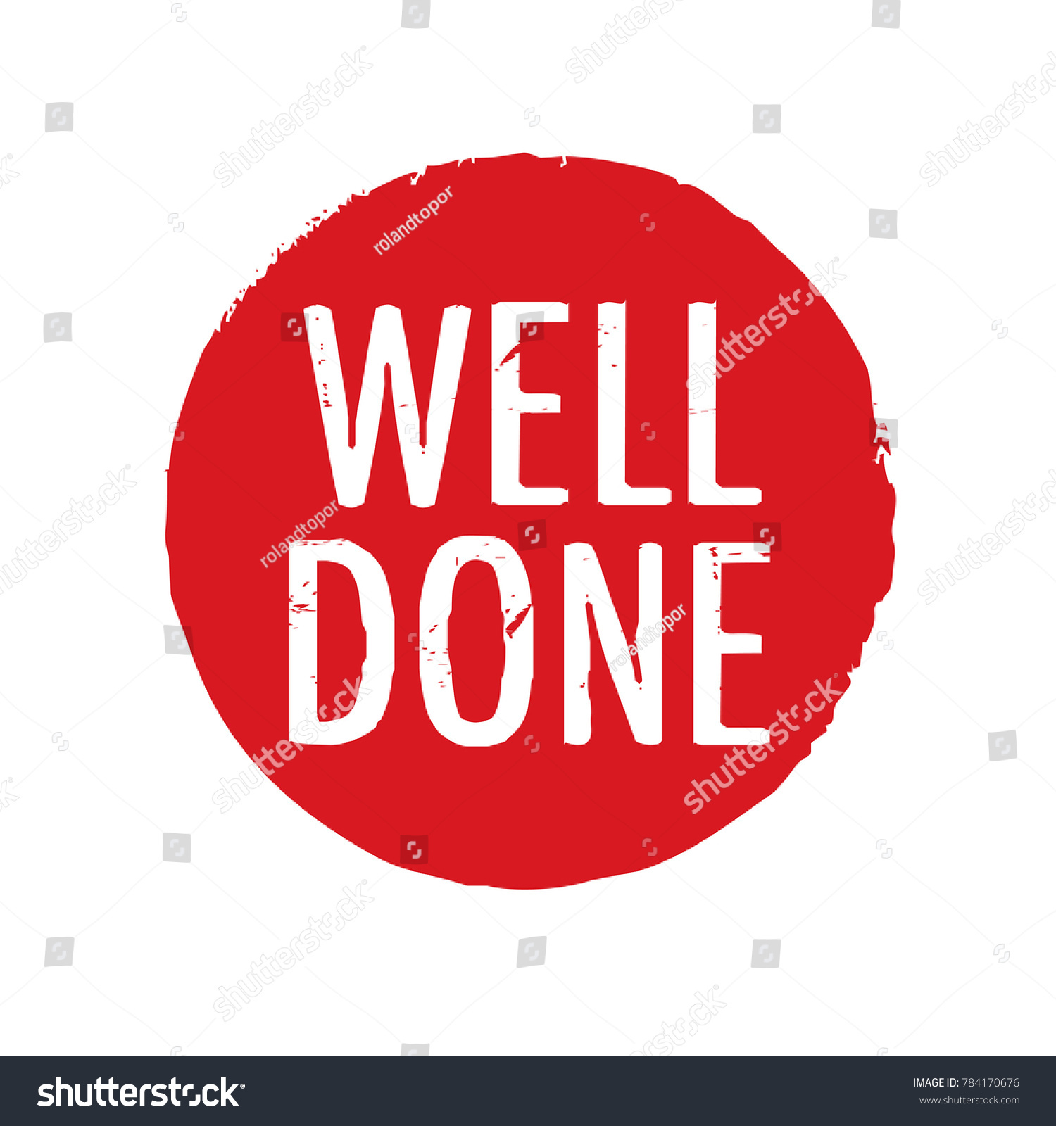 Red Stamp Text Well Done Vector: vector de stock (libre de regalías ...
