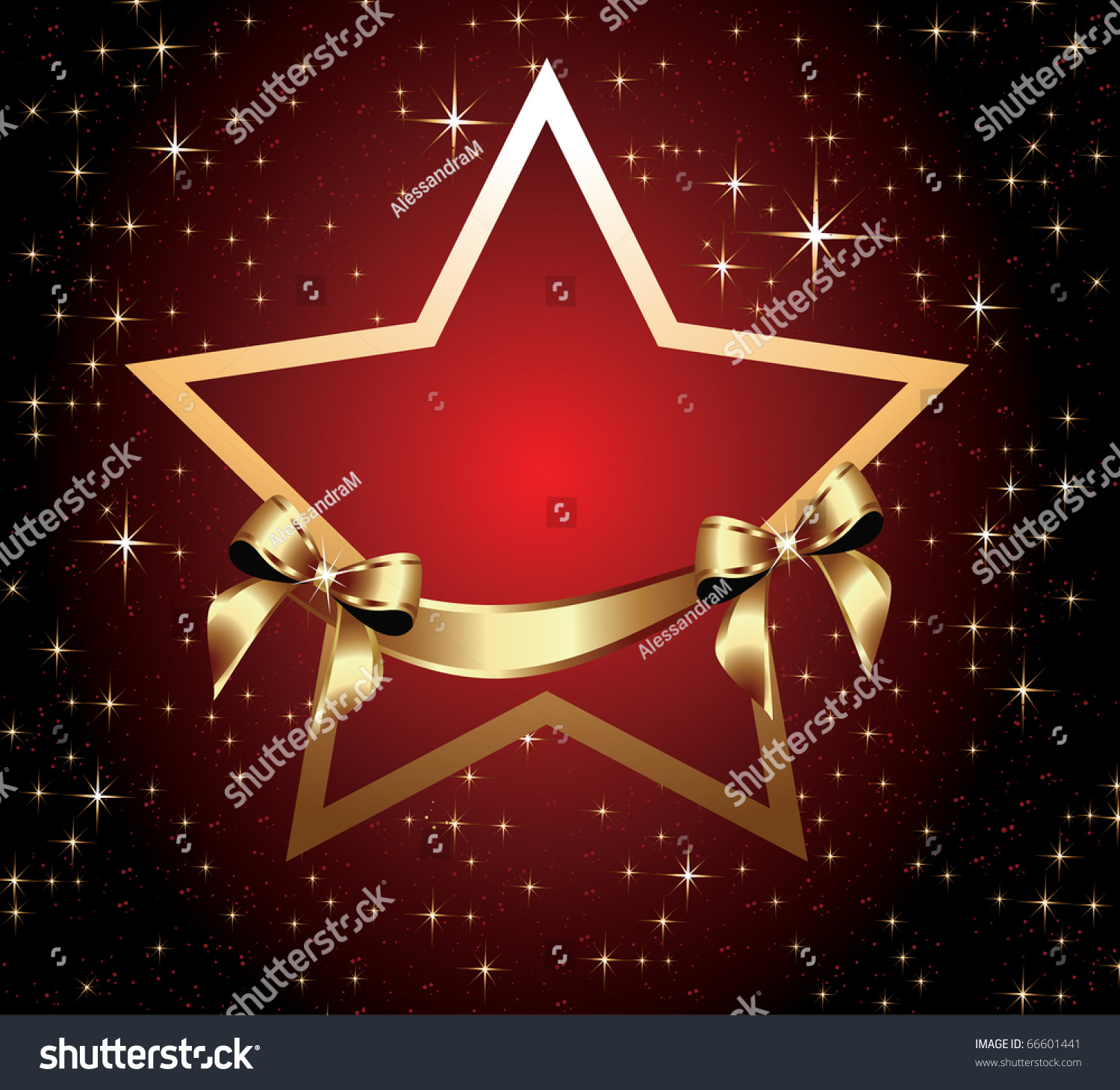 Red Star Bow Stock Vector (Royalty Free) 66601441 | Shutterstock