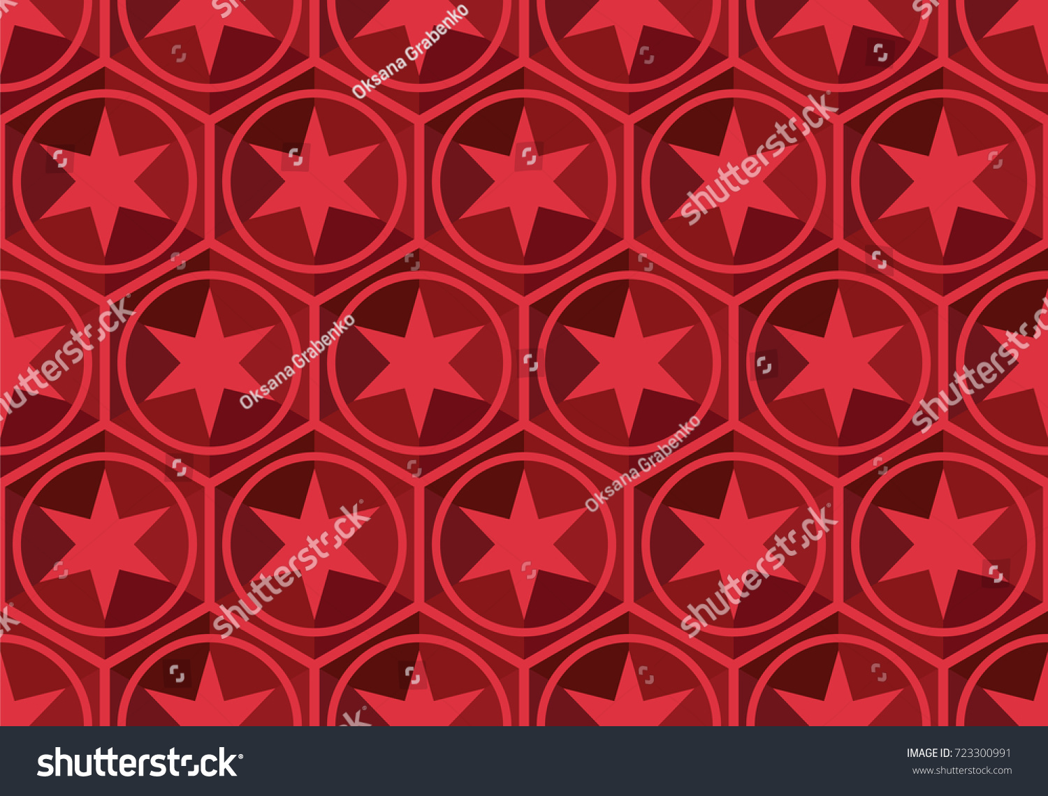 Red Stars Background Stock Vector (Royalty Free) 723300991