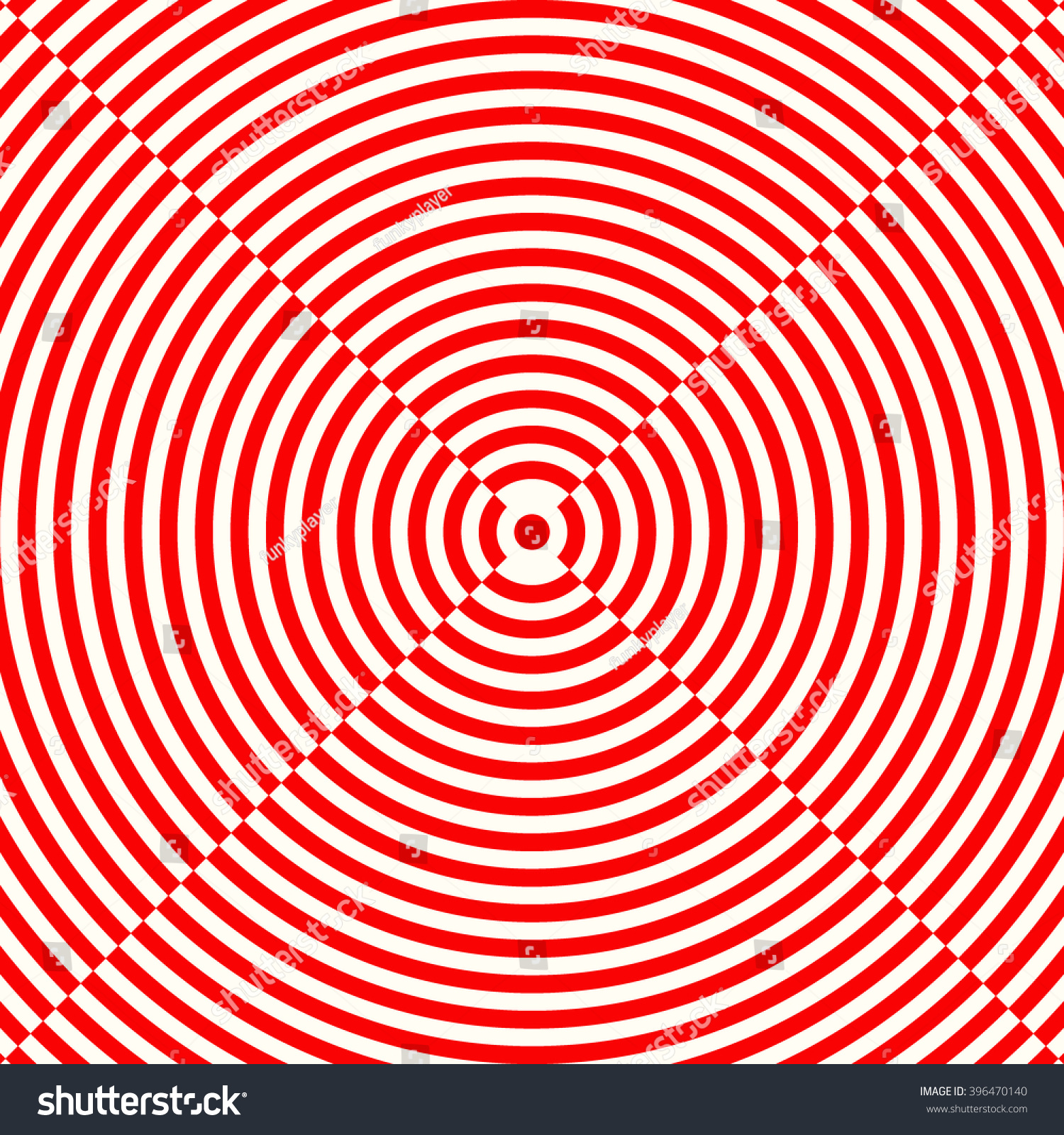 Red Striped Pattern Abstract Repeat Round Stock Vector (Royalty Free ...