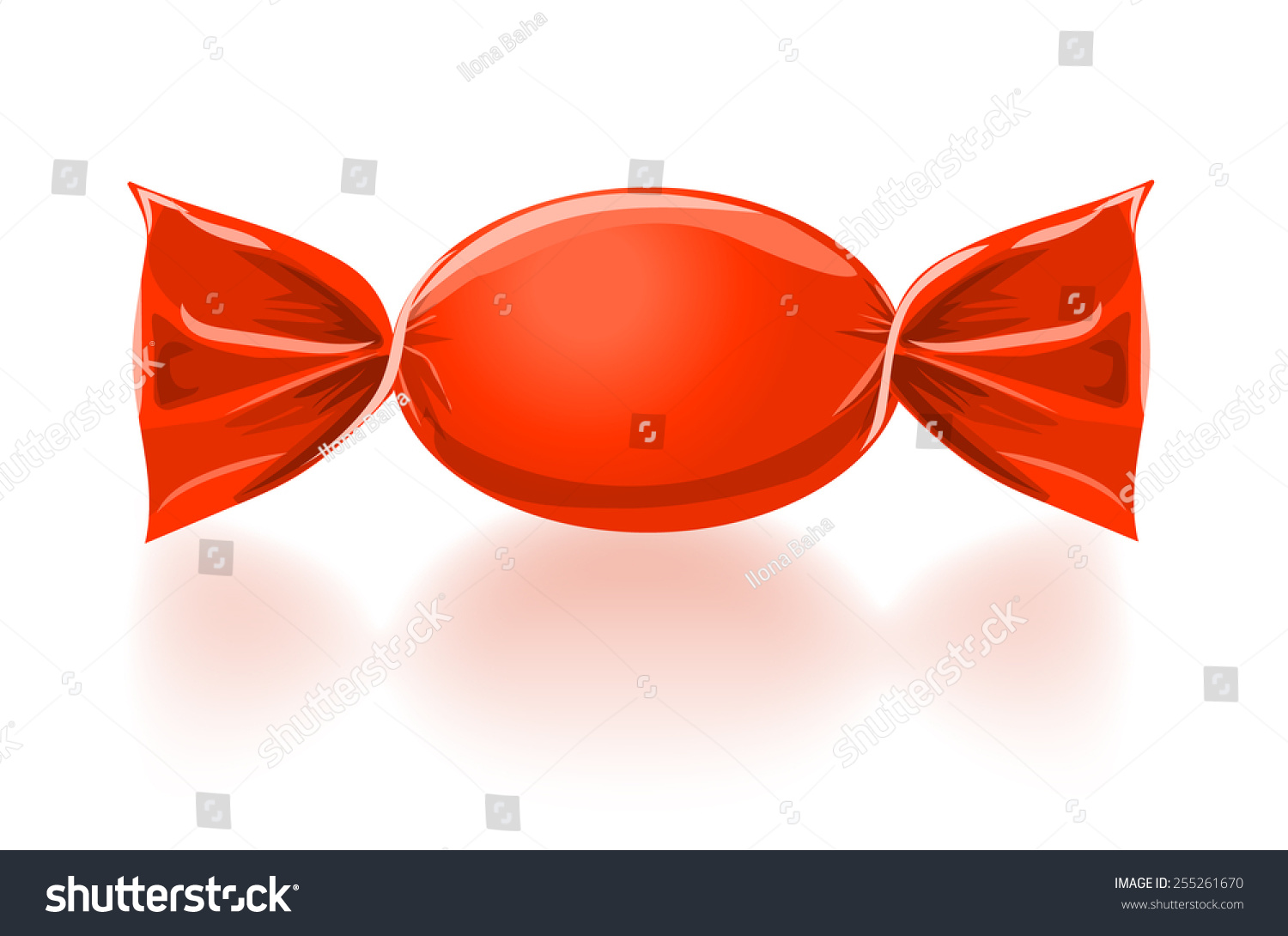 Red Sweet Candy Vector Illustration Eps Stock Vector (Royalty Free ...