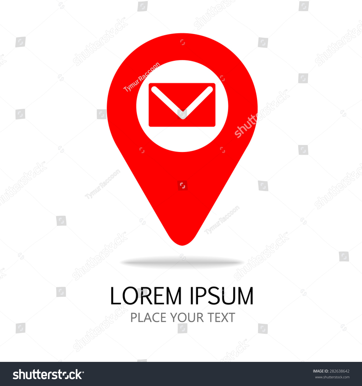 Red Tag Icon Information Vector Template Stock Vector (Royalty Free ...