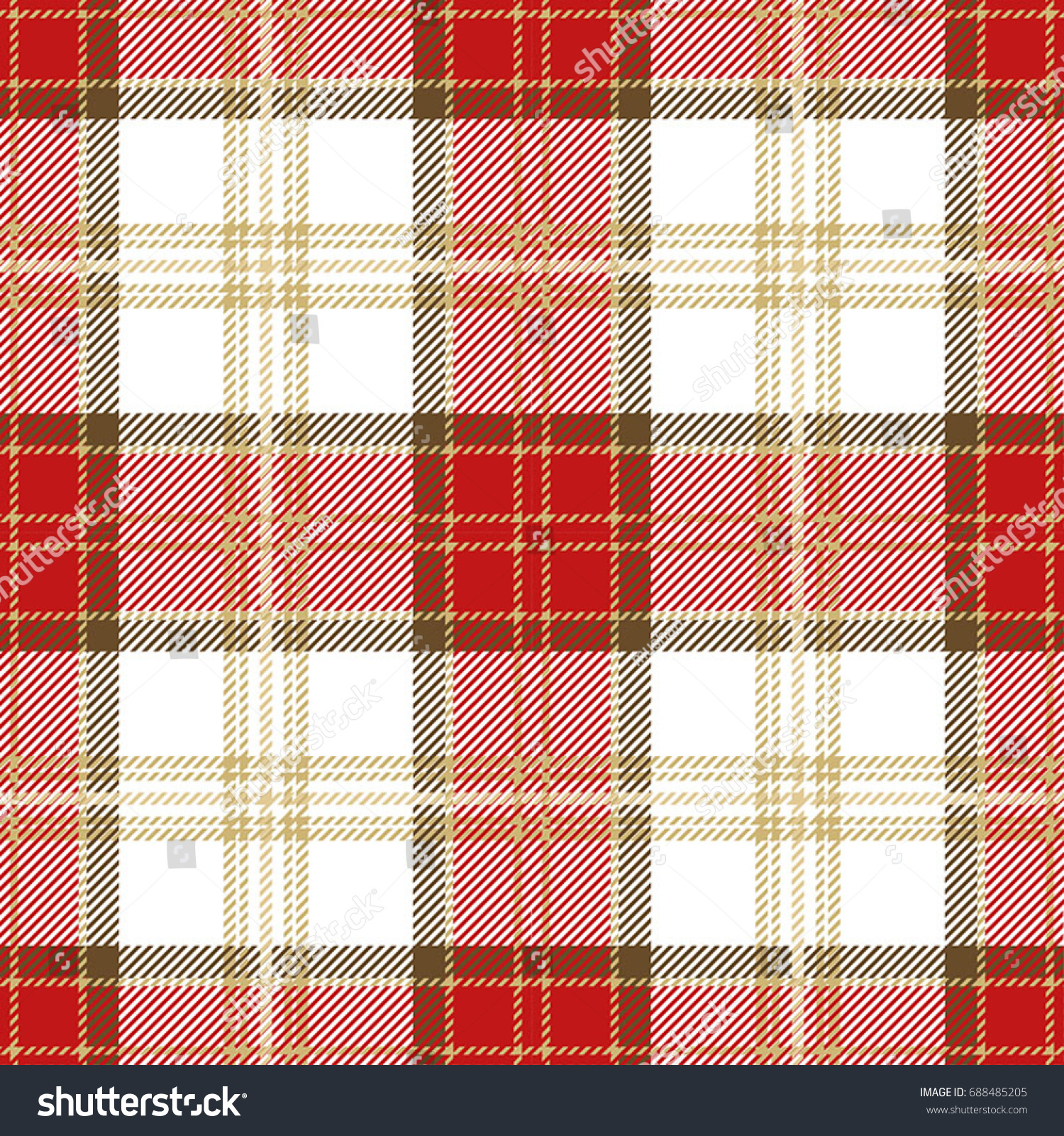 Red Tartan Plaid Seamless Texture Pattern Stock Vector (Royalty Free ...
