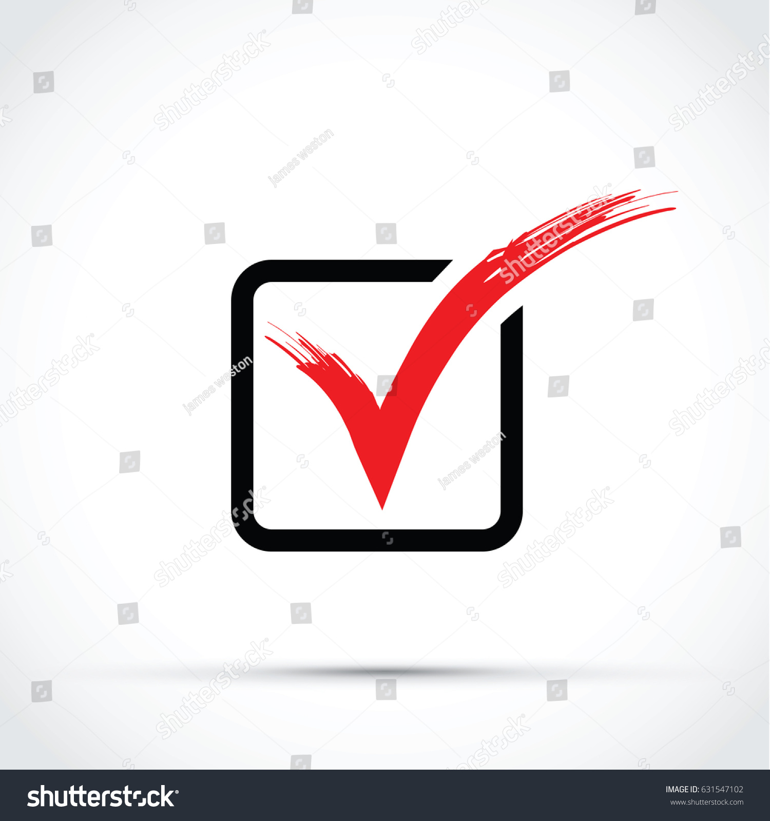 Red Tick Stock Vector (Royalty Free) 631547102 | Shutterstock