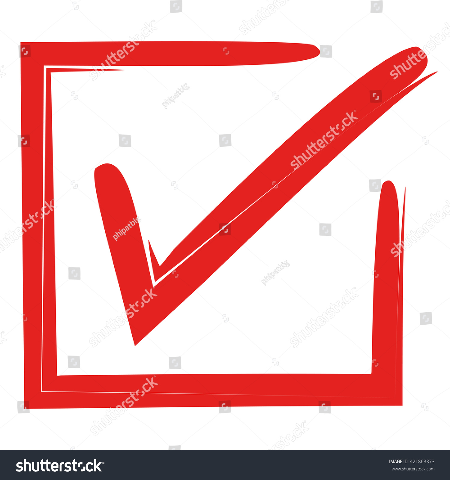 marca roja, marca roja, marca de: vector de stock (libre de regalías ...