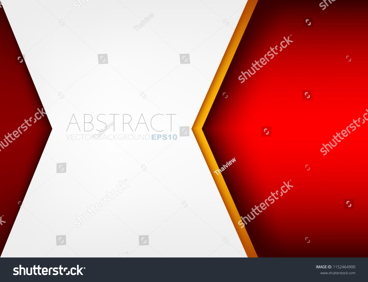 Red Triangle Vector Background White Space Stock Vector (Royalty Free ...