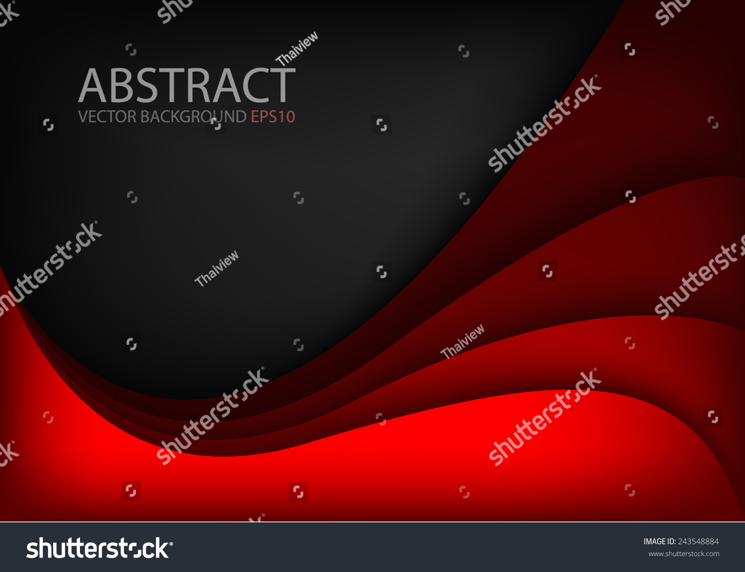 Red Vector Background Curve Line On Stock Vector (Royalty Free ...