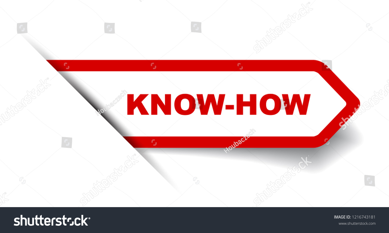Red Vector Banner Know How 스톡 벡터(로열티 프리) 1216743181 | Shutterstock