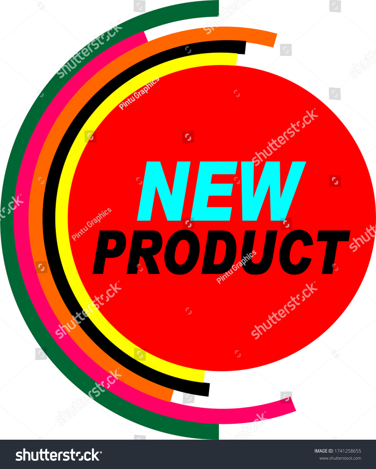 Red Vector Banner New Product Stock Vector (Royalty Free) 1741258655 ...