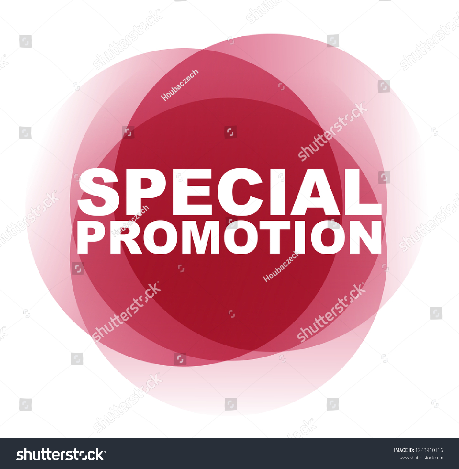 Red Vector Banner Special Promotion Stock Vector (Royalty Free ...