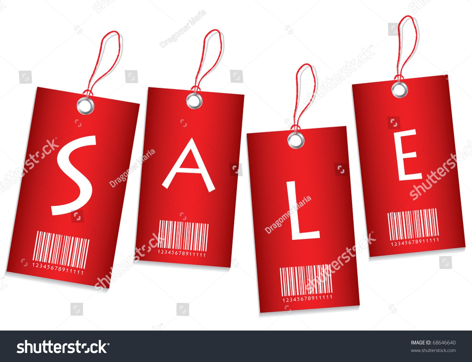 Red Vector Price Tags: เวกเตอร์สต็อก (ปลอดค่าลิขสิทธิ์) 68646640 ...