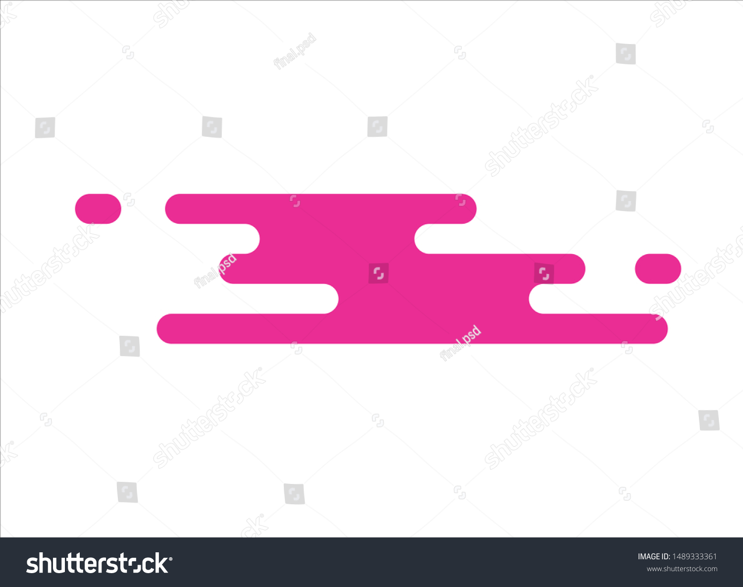 Red Vector Speed Design Element Shape Stock Vector (Royalty Free ...