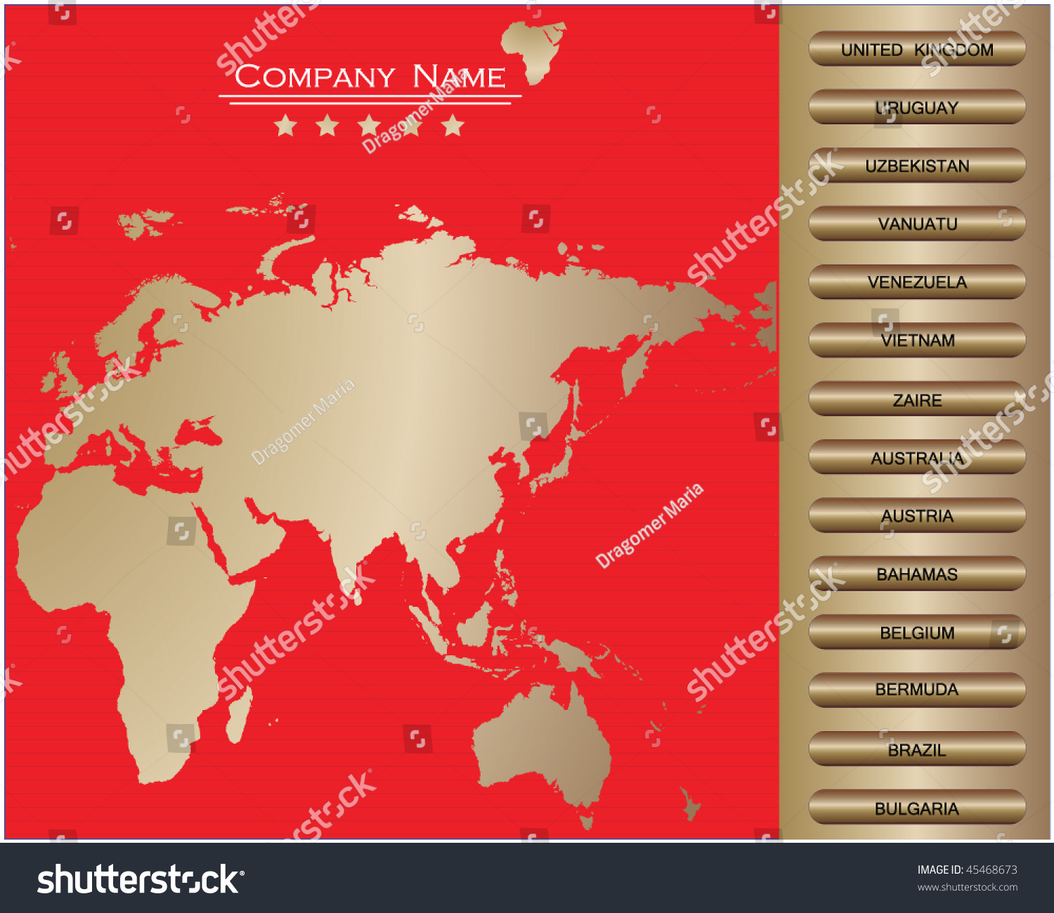 Redvector Web Site Design Template Stock Vector (Royalty Free) 45468673 ...