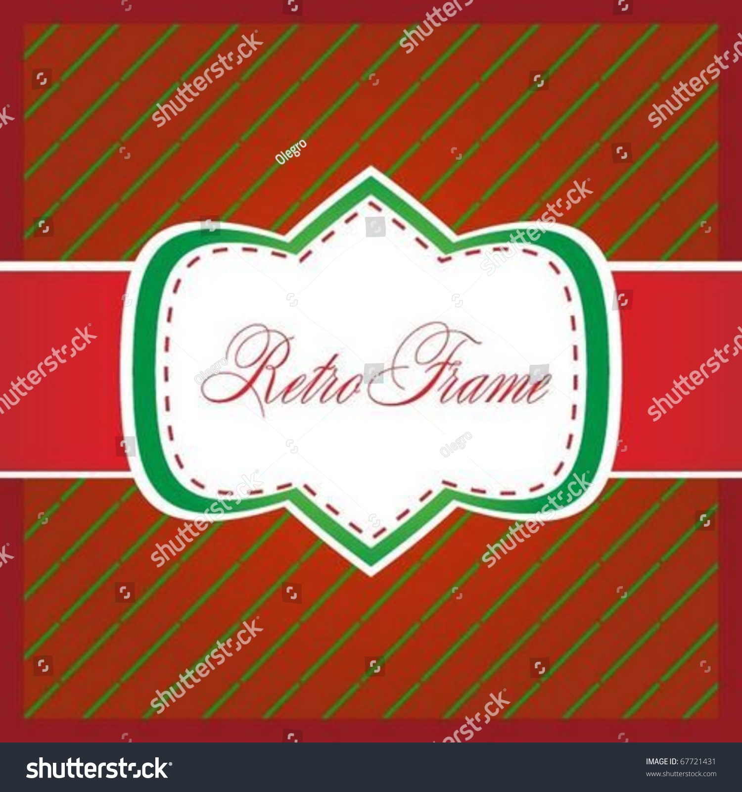 Red Vintage Frame Design Stock Vector (Royalty Free) 67721431