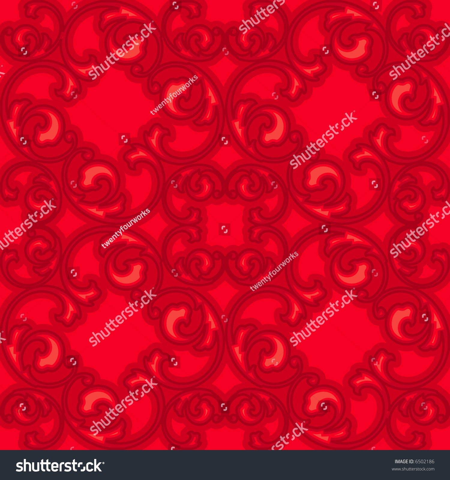 Red Wallpaper Background Seamless Stock Vector (Royalty Free) 6502186