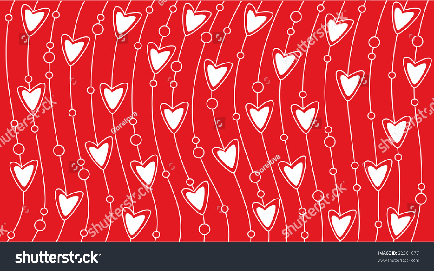 Red Wallpaper Hearts Stock Vector (Royalty Free) 22361077 | Shutterstock