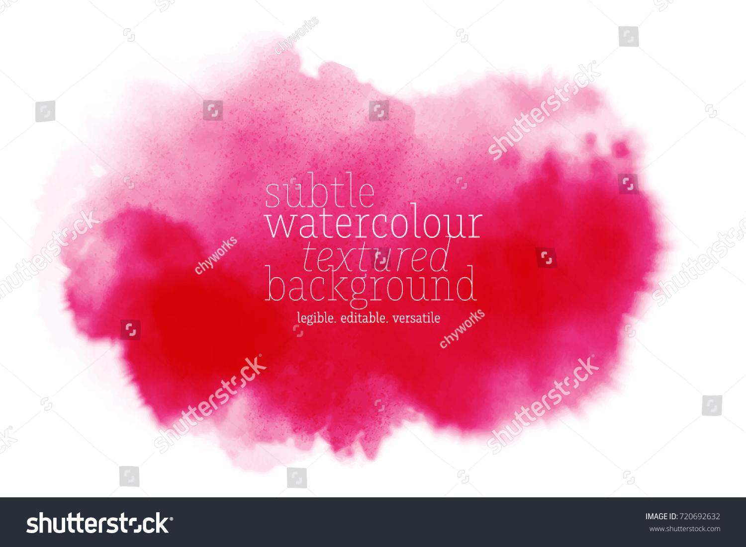Red Watercolor Splotch Stock Vector (Royalty Free) 720692632