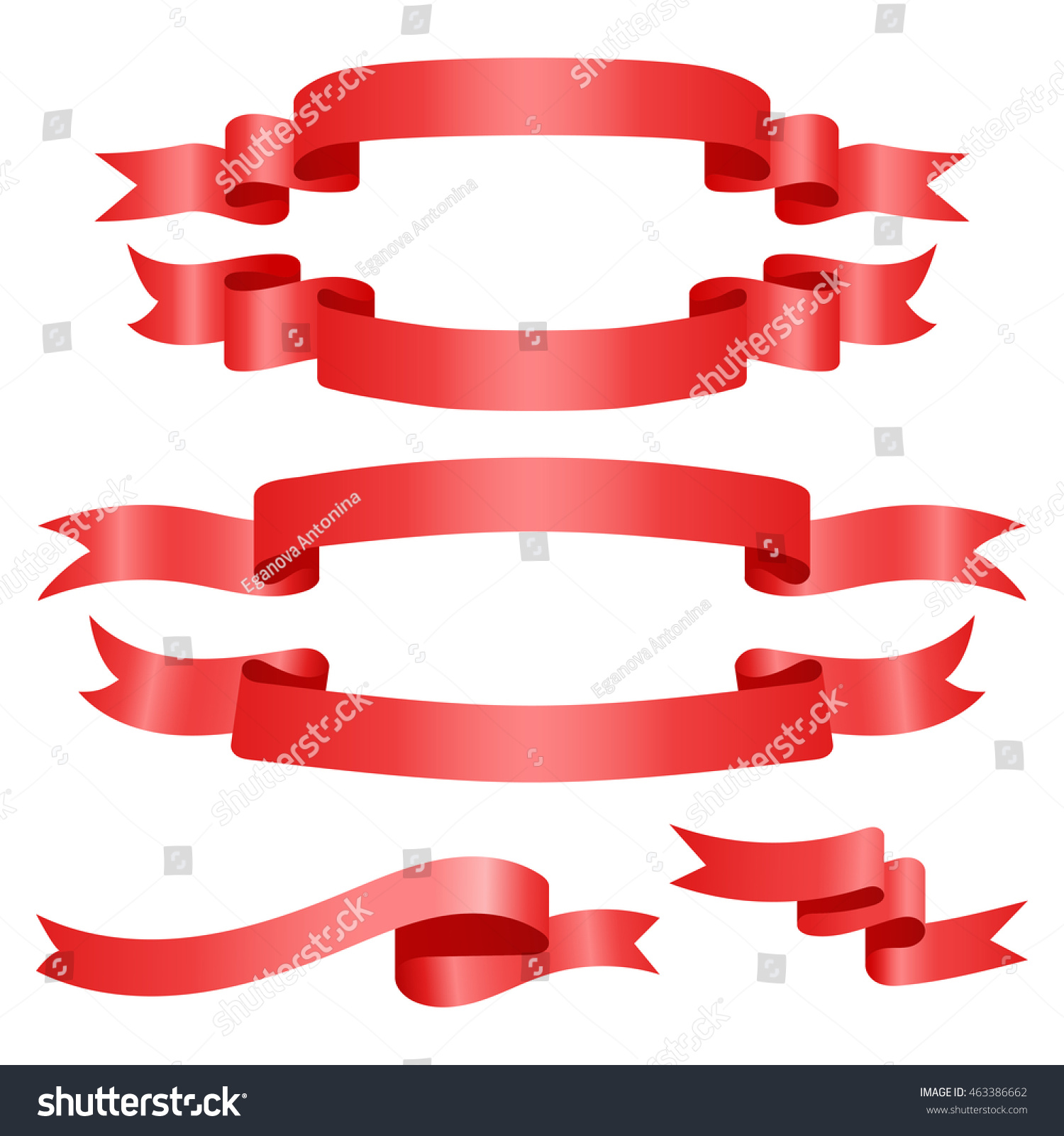 Red Web Ribbons Set Vector Illustration Stock Vector (Royalty Free ... Red Web Ribbons Set Vector Illustration Stock Vector (Royalty Free ...