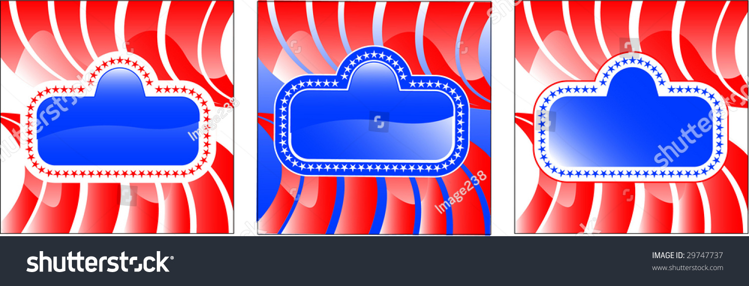 Red White Blue Banner Vector Stock Vector (Royalty Free) 29747737 ...