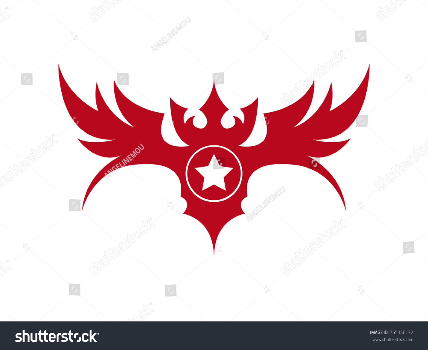 Red Wing Logo Stock Vector (Royalty Free) 765456172