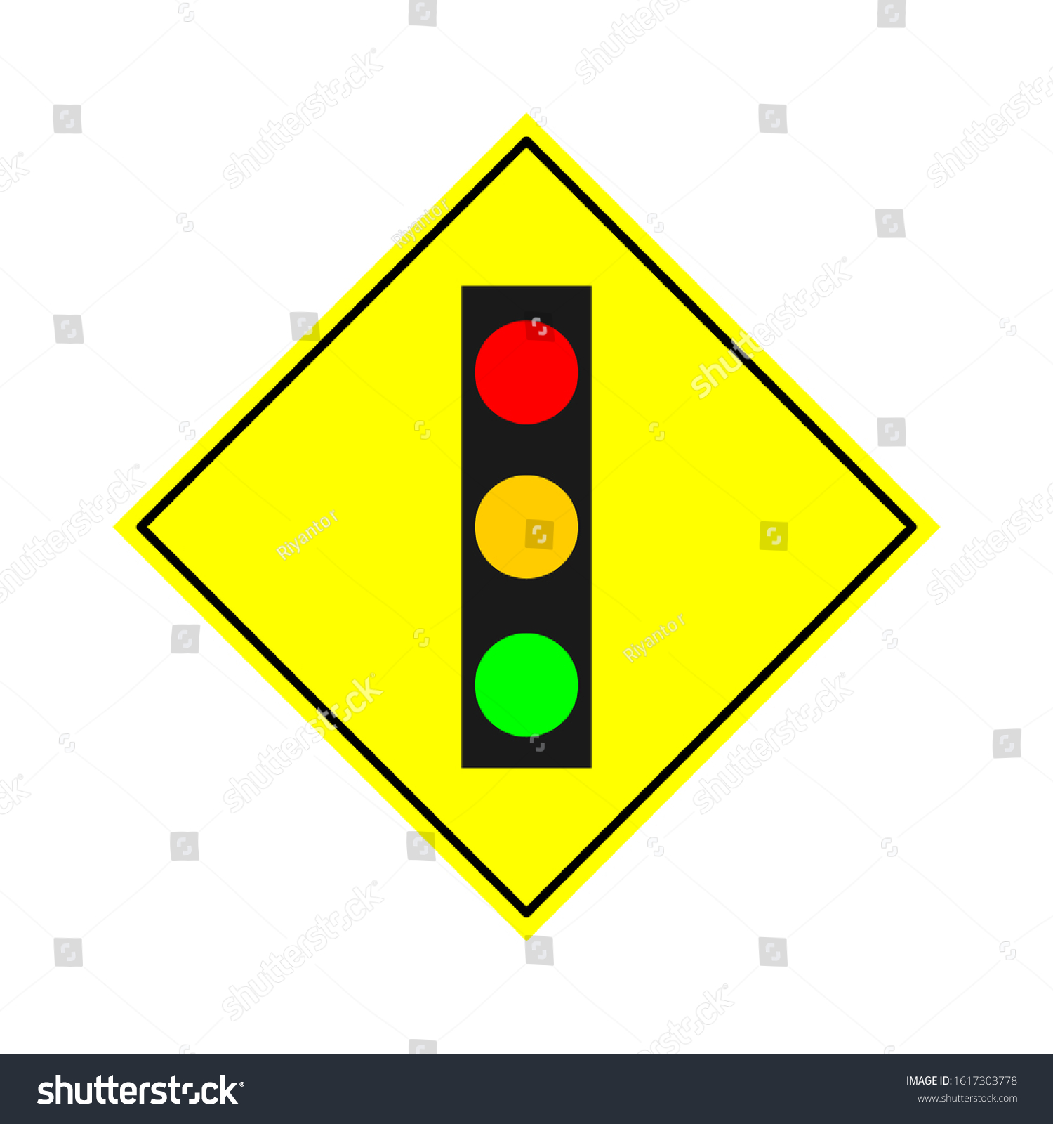 Red Yellow Green Light Instructions Stock Vector (Royalty Free) 1617303778