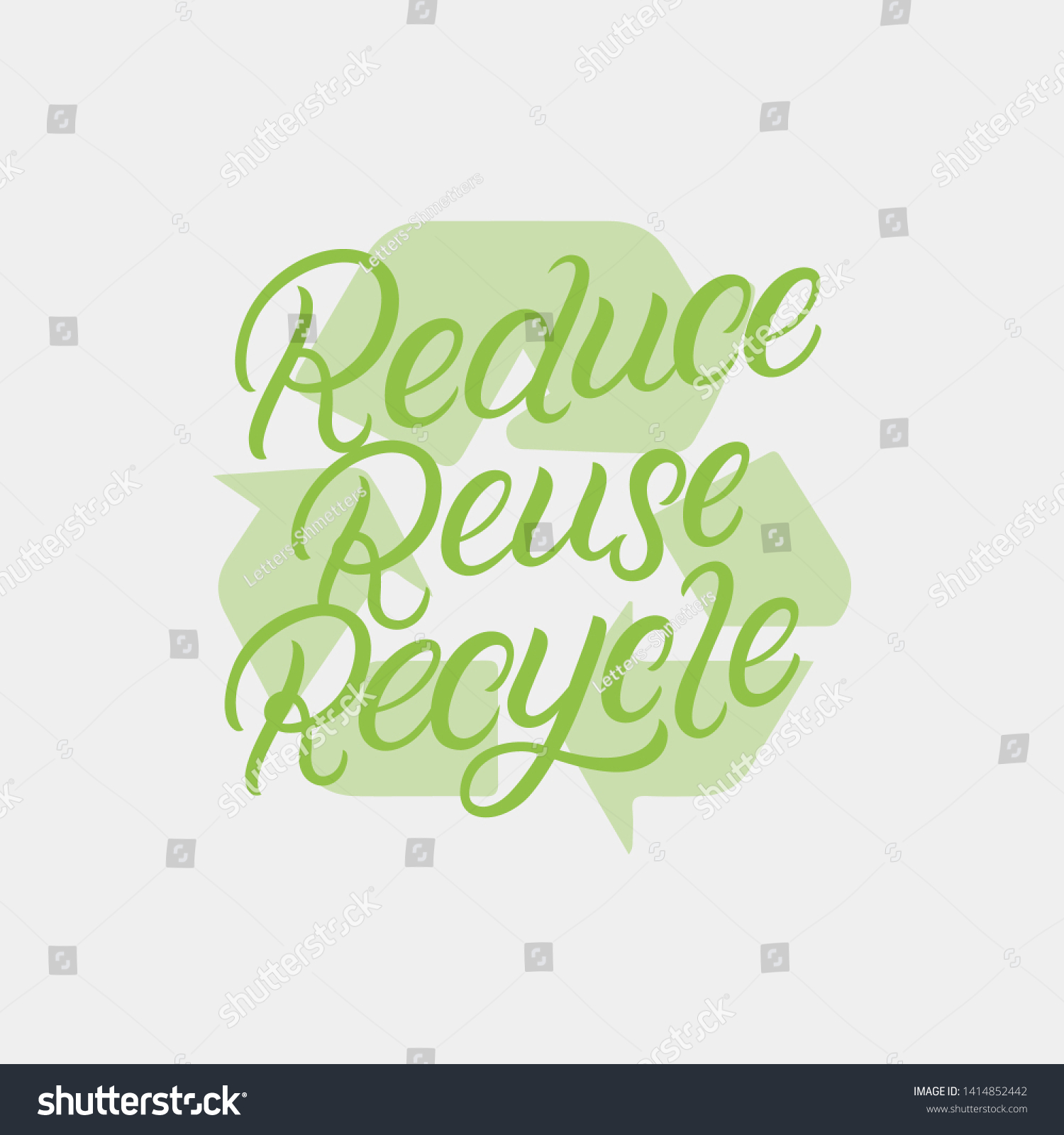 Reduce Reuse Recycle Hand Written Lettering Stock Vector (Royalty Free ... Reduce Reuse Recycle Hand Written Lettering Stock Vector (Royalty Free ...