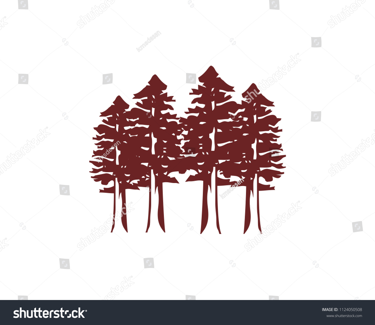 Redwood Forest Logo Stock Vector (Royalty Free) 1124050508 | Shutterstock