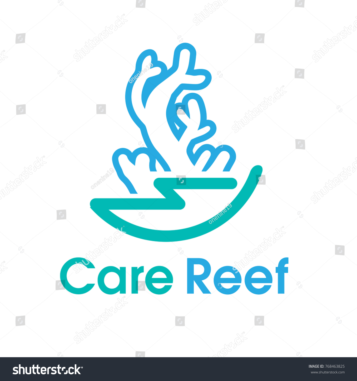 Reef Care Logo Stock Vector (Royalty Free) 768463825 | Shutterstock
