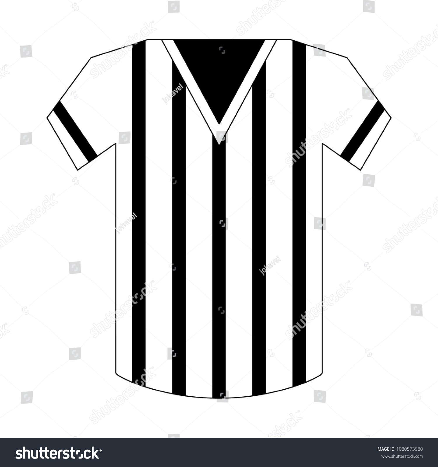 Referee Jersey Icon Stock Vector (Royalty Free) 1080573980