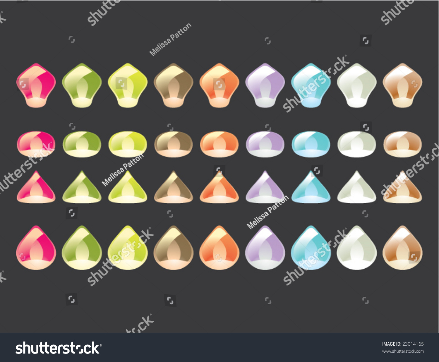 Reflective Glassy Symbols Vector Stock Vector (Royalty Free) 23014165 ...