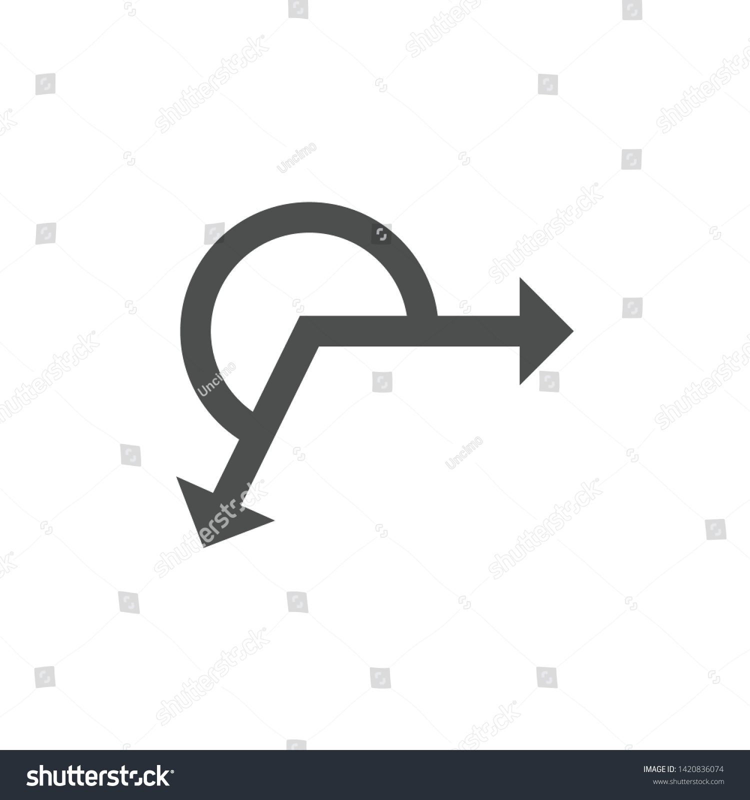 Reflex Angle Shape Sign Math Symbol Stock Vector (Royalty Free) 1420836074