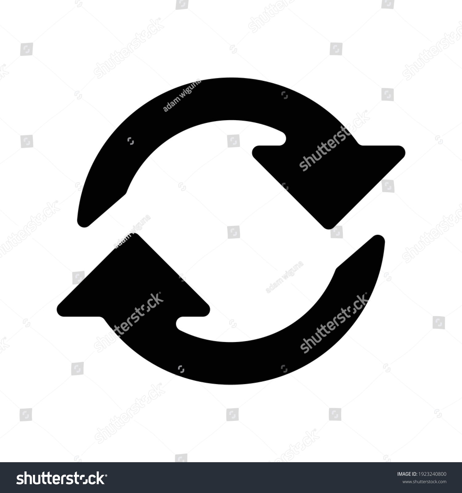 Refresh Icon Vector Logo Symbol Stock Vector (Royalty Free) 1923240800 ...