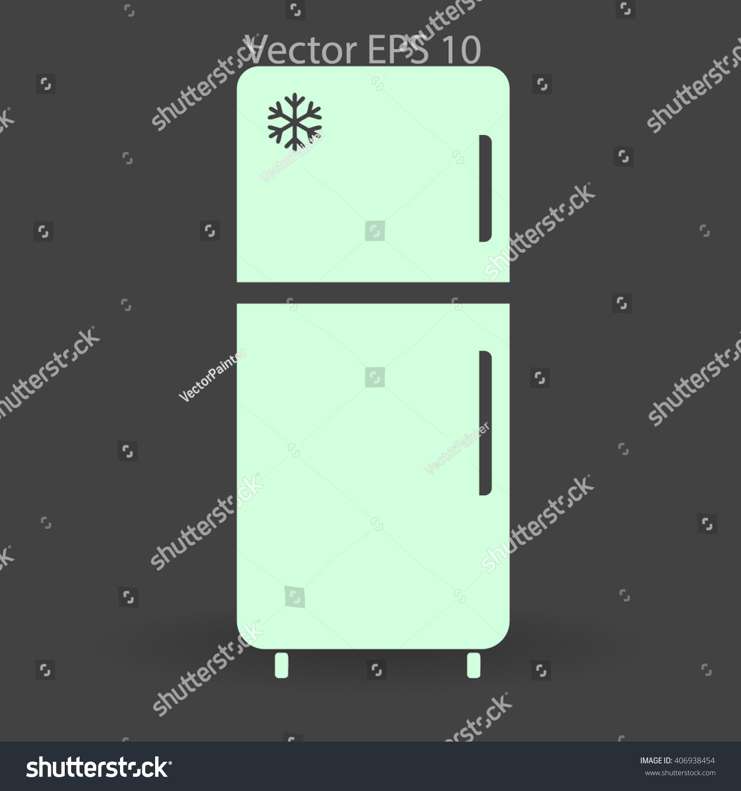 Refrigerator Vector Illustration Stock Vector (Royalty Free) 406938454 ...