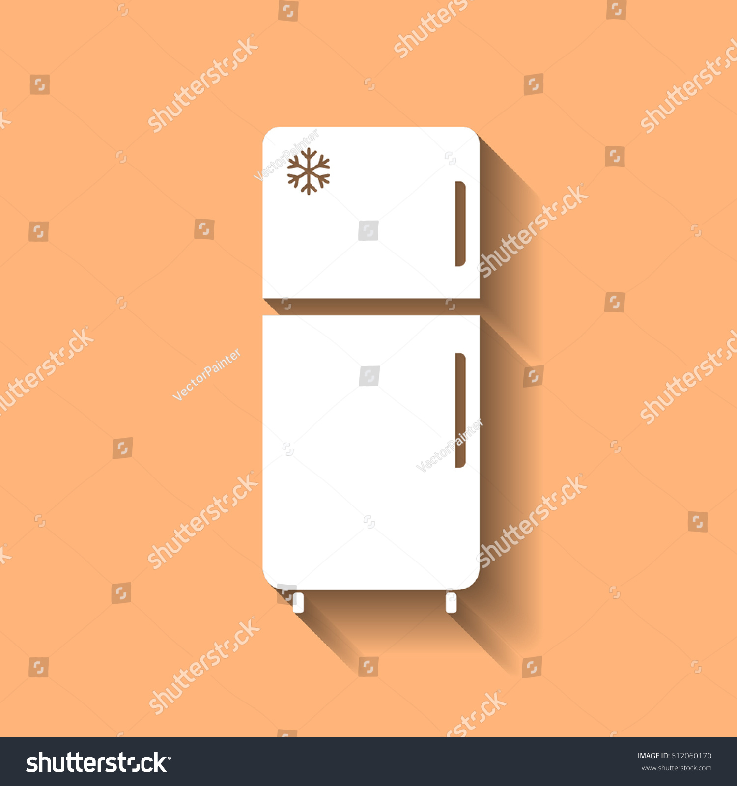 Refrigerator Vector Illustration Stock Vector (Royalty Free) 612060170