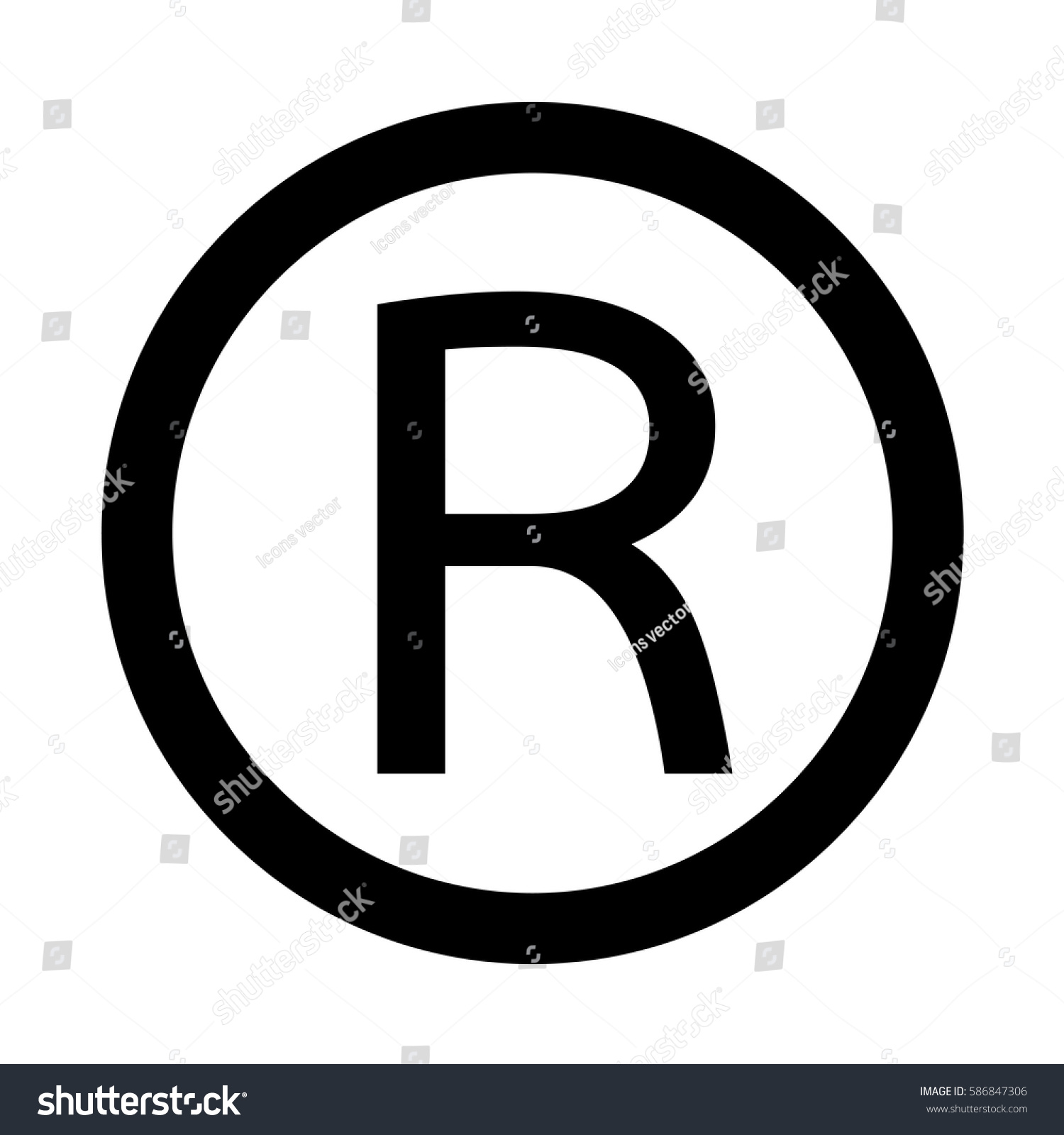 Registered Trademark Icon Stock Vector (Royalty Free) 586847306 ...