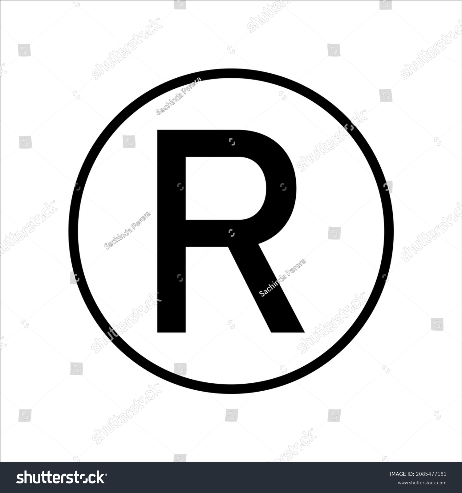 Registered Trademark Symbol Isolated Vector: เวกเตอร์สต็อก (ปลอดค่า ...