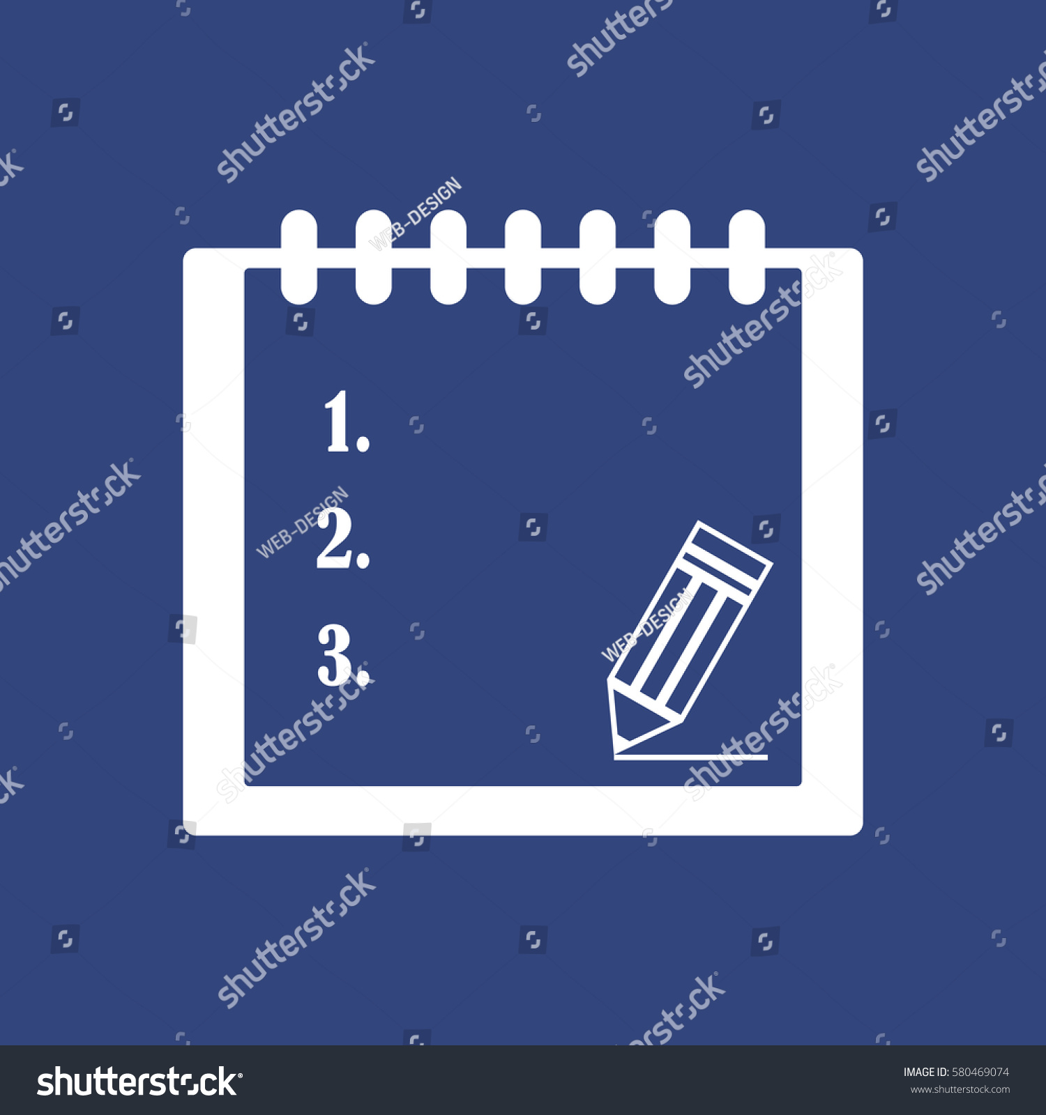 Registration Icon Vector Flat Design Style Stock Vector (Royalty Free ...