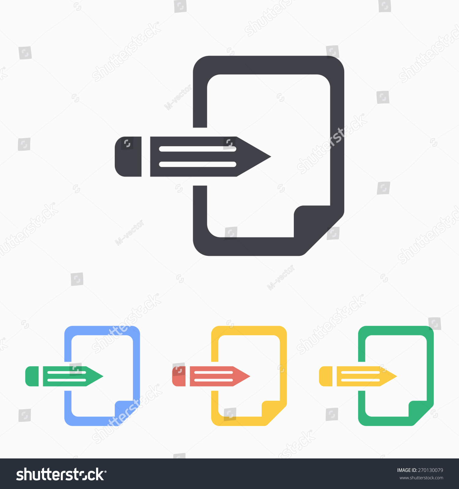 Registration Icon Vector Illustration Stock Vector 270130079 - Shutterstock