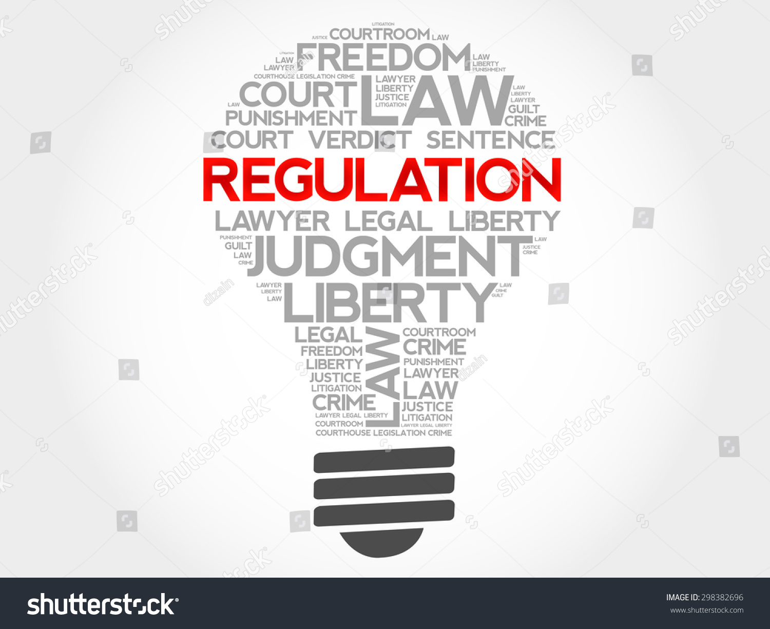 Regulation Bulb Word Cloud Concept Stock Vector (Royalty Free ...