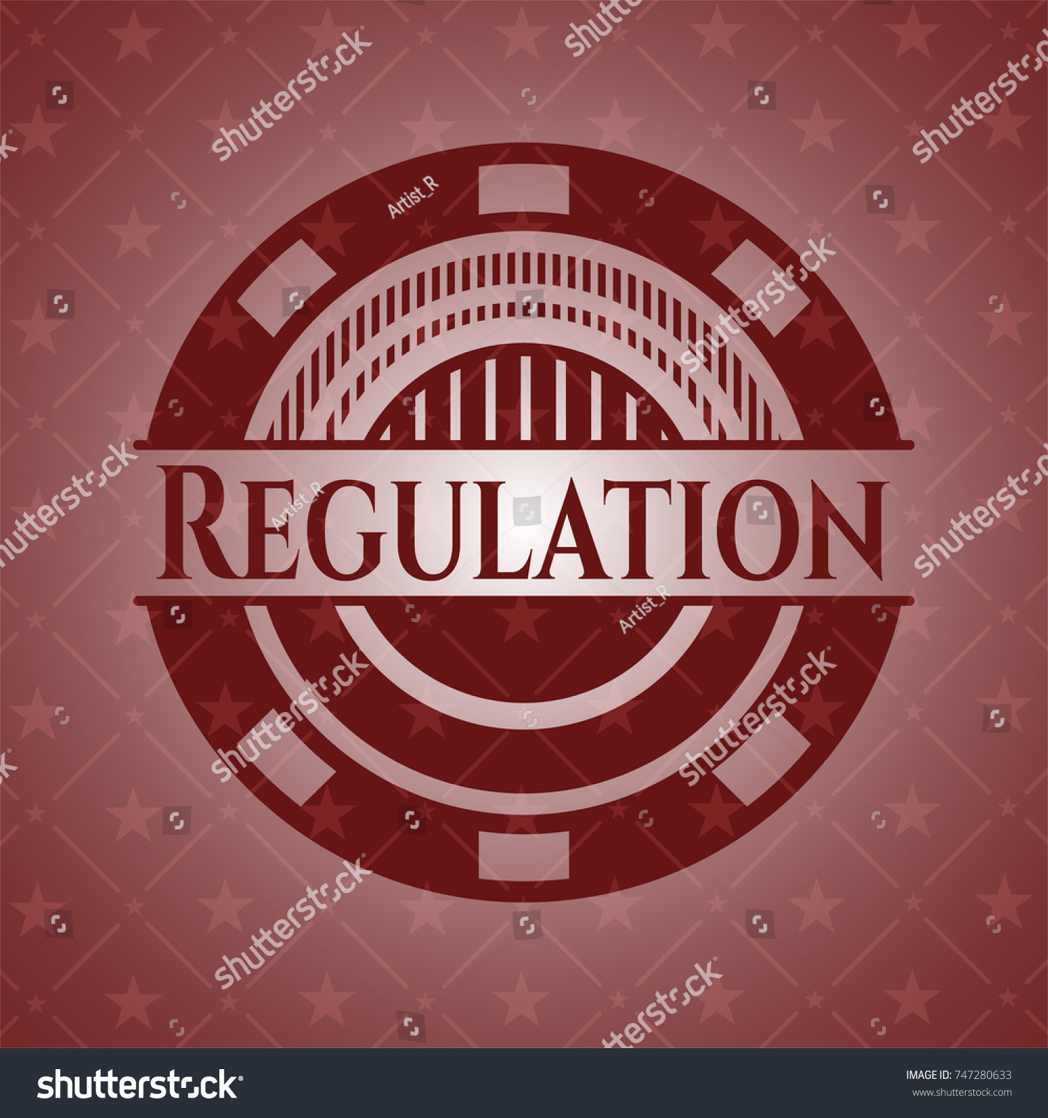 Regulation Red Emblem Stock Vector (Royalty Free) 747280633 | Shutterstock