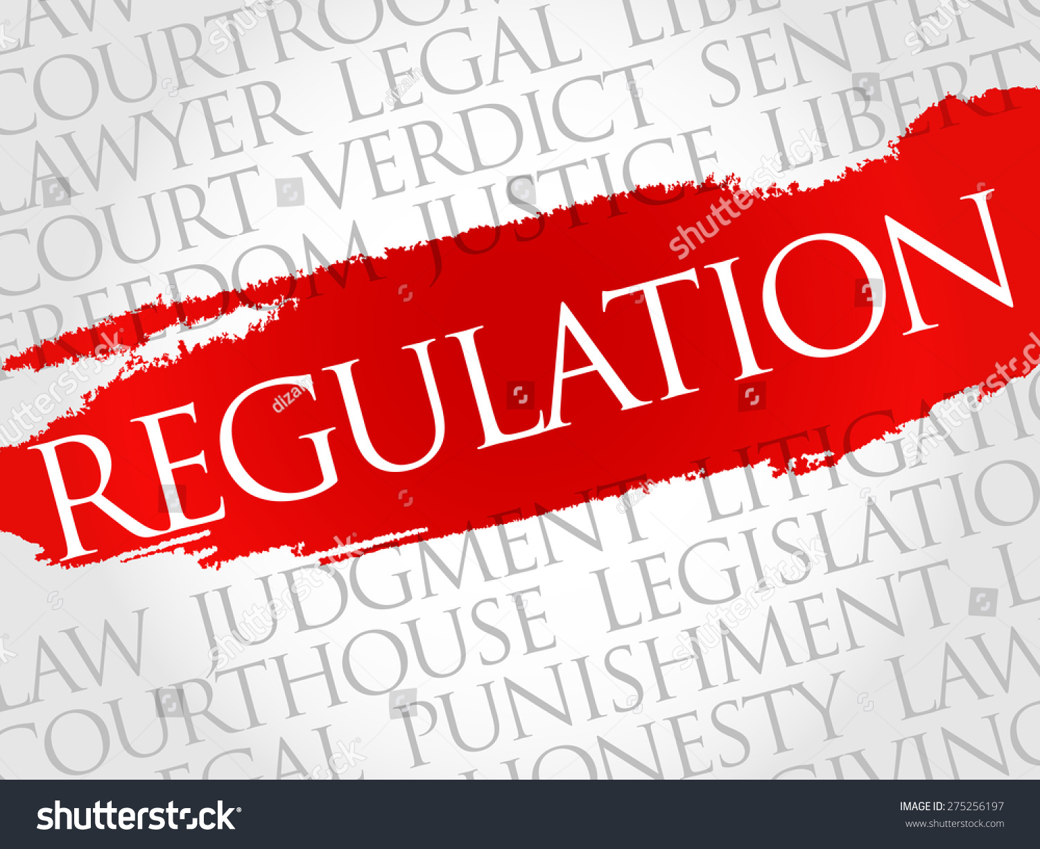 Regulation Word Cloud Concept Stock Vector (Royalty Free) 275256197 ...