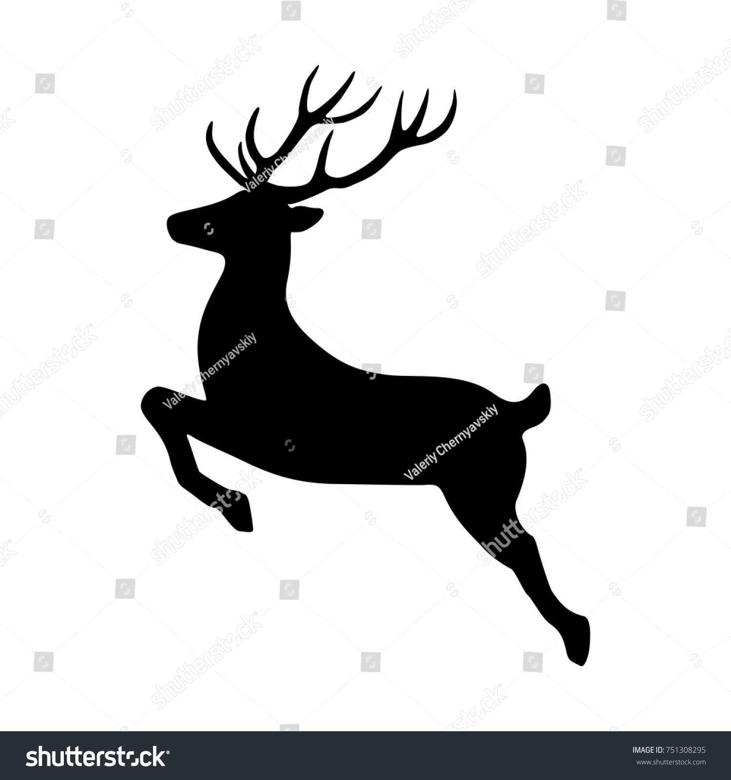 Reindeer Stock Vector (Royalty Free) 751308295