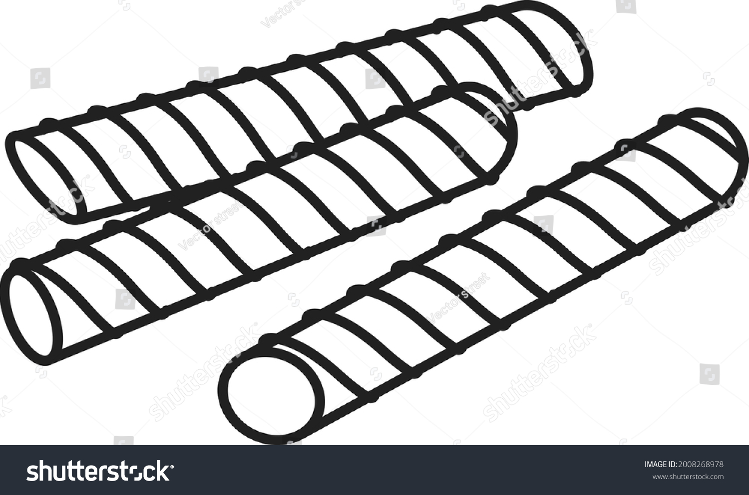 Reinforcing Bar Icon Vector Ilustration Stock Vector (Royalty Free ...