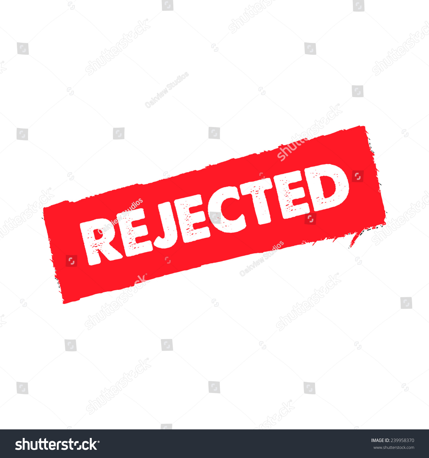 Rejected Stamp Vector Illustration 스톡 벡터(로열티 프리) 239958370 | Shutterstock