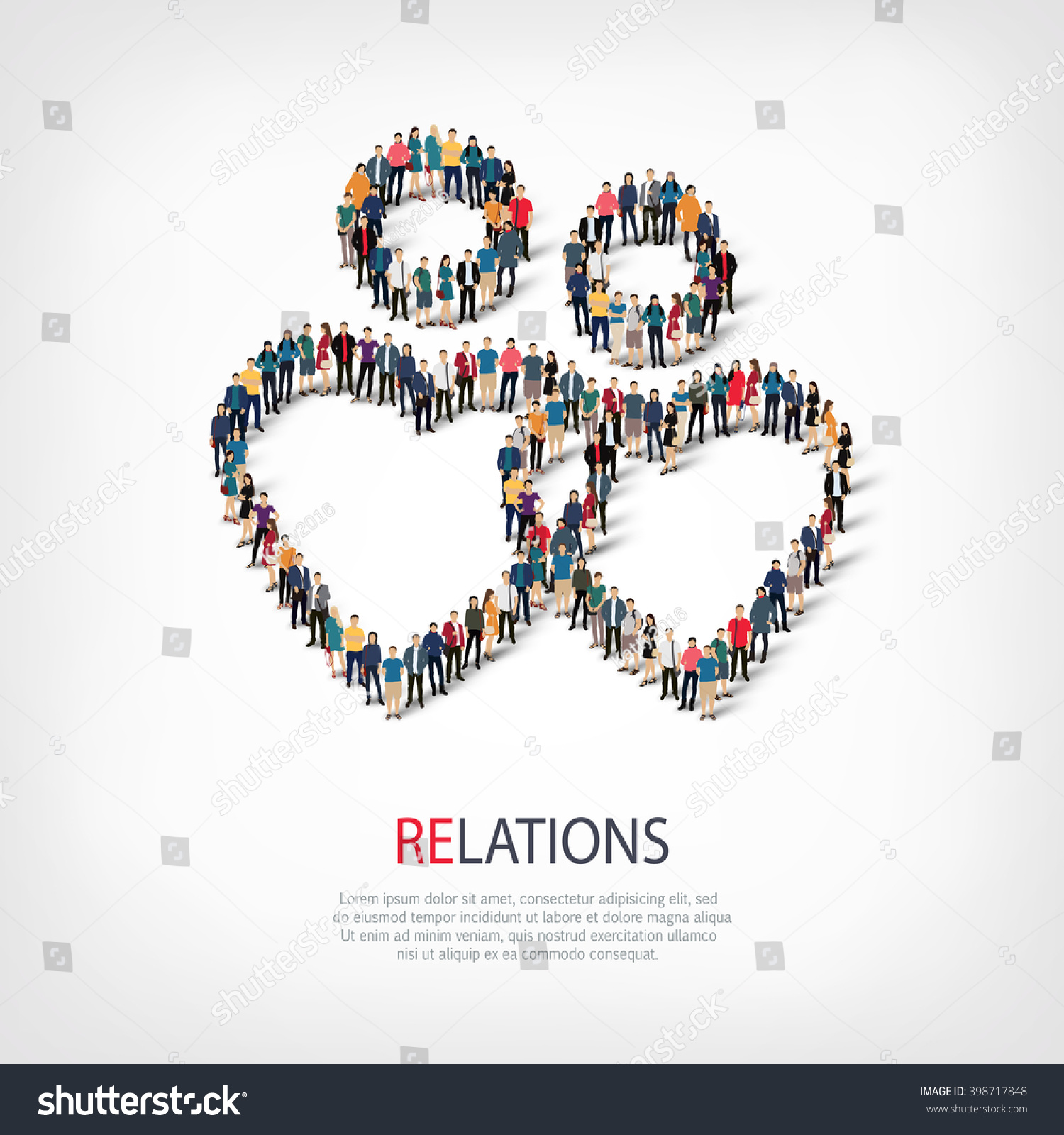 Relations People Symbol Stock Vector (Royalty Free) 398717848 ...