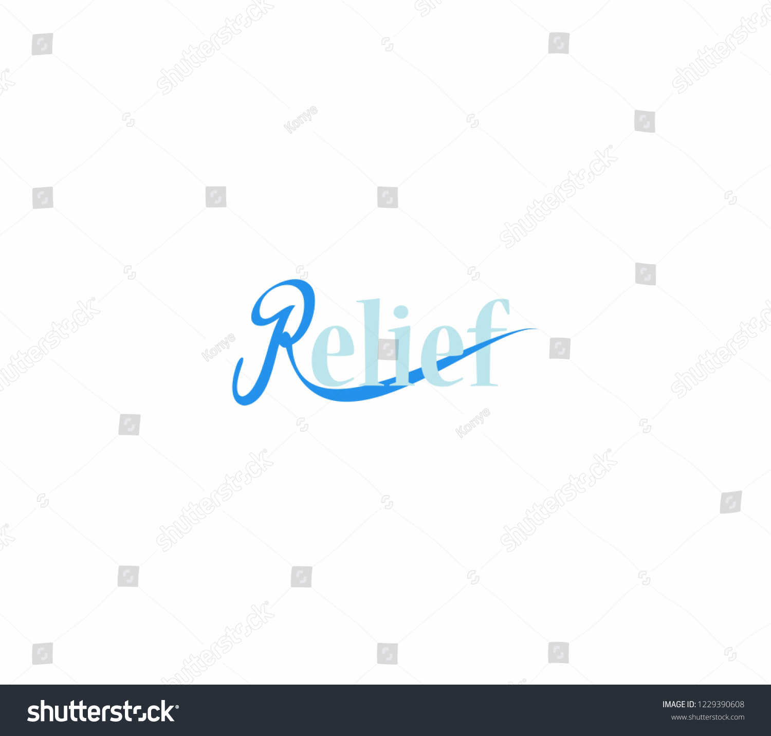 Relief Simple Logo Design Stock Vector (Royalty Free) 1229390608 ...